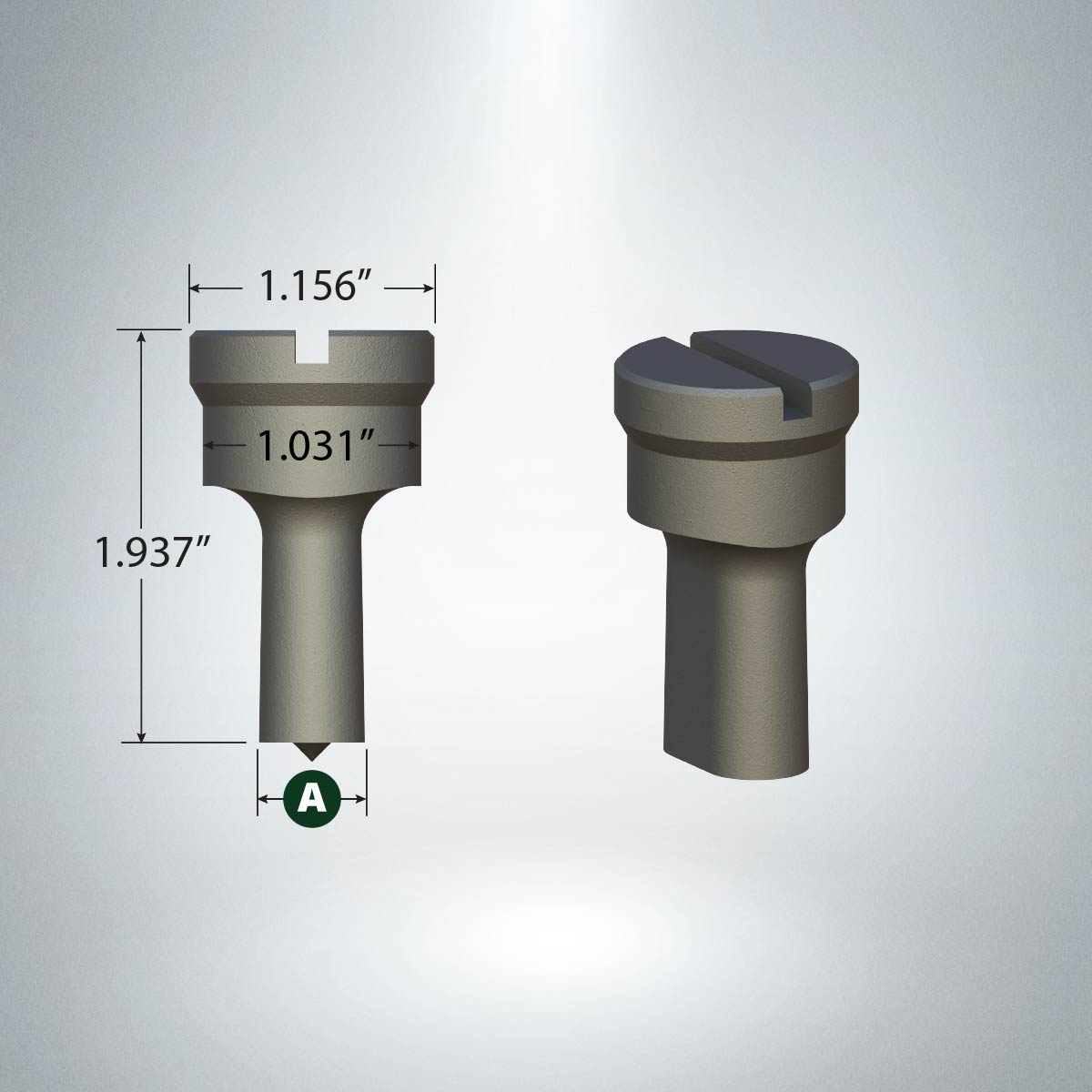 F12 Oblong Punch with 4mm Single Keyway